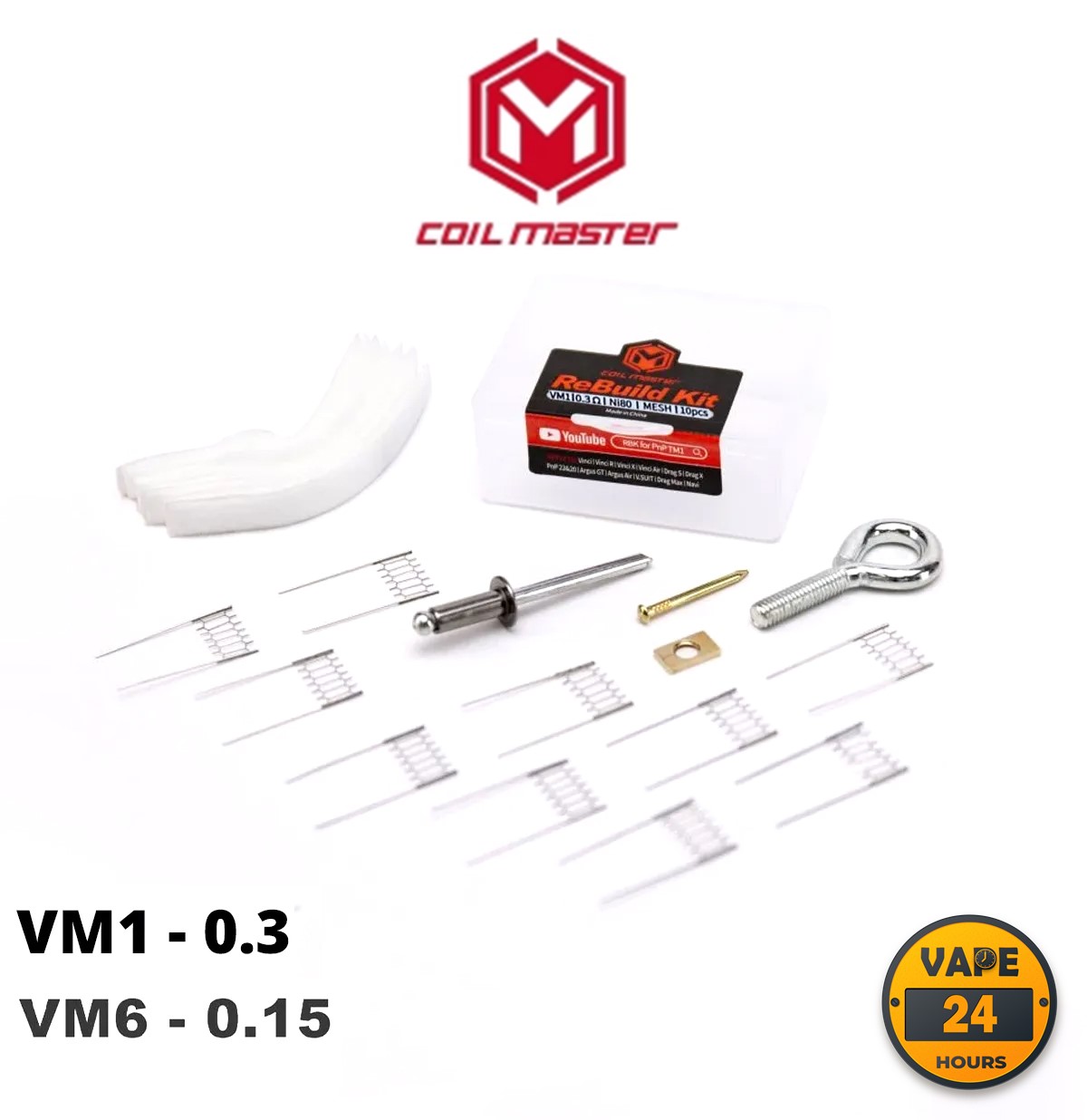 Coil Master Rebuild PnP คอยล์โม Voopoo Vm Mesh คุ้มแบบสุดๆ ประหยัด พร้อมส่ง