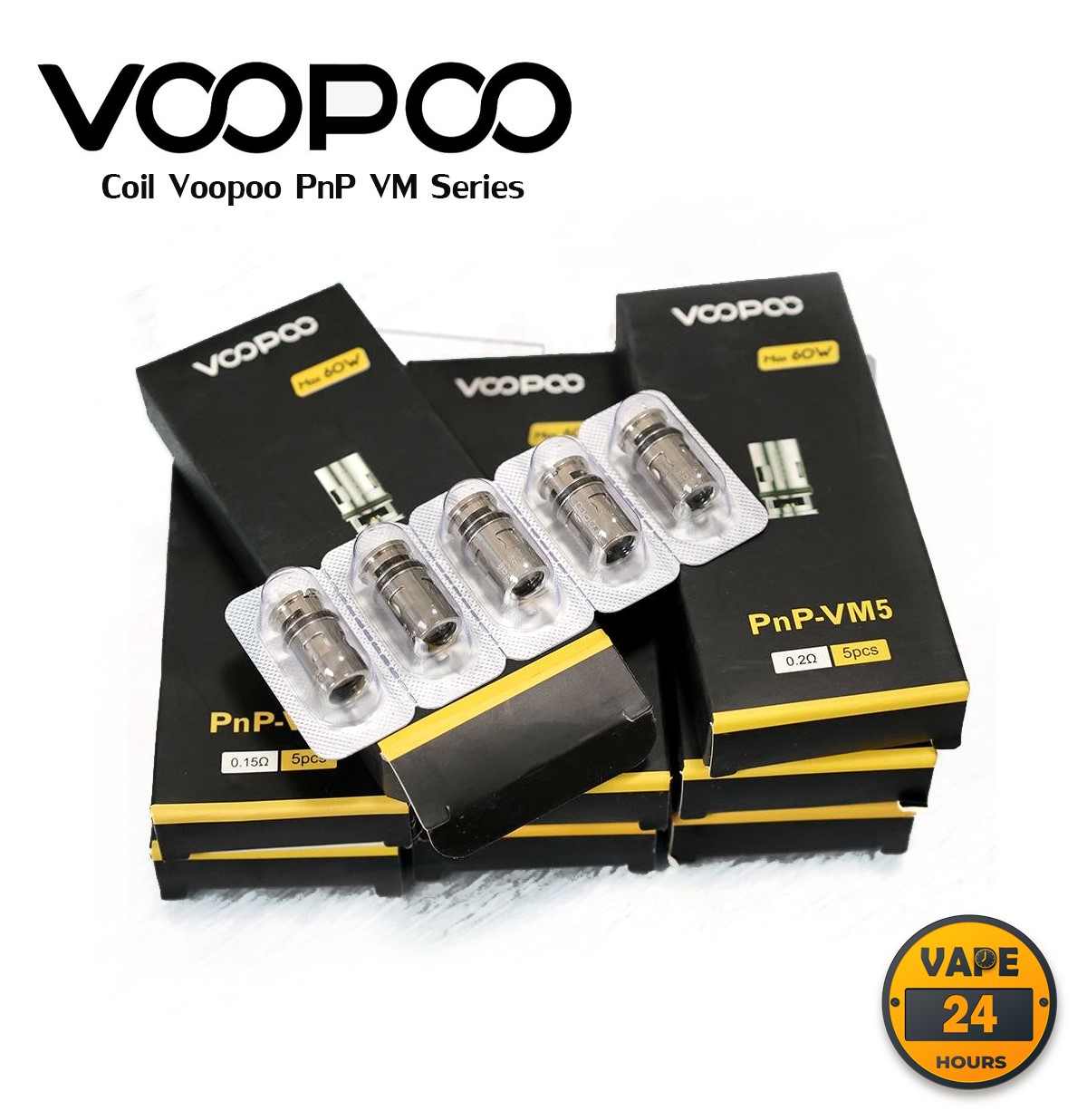 Coil Voopoo PnP Vm ของแท้ 100% รุ่น VM มีให้เลือกหลายเบอร์ ราคาถูก พร้อมส่ง