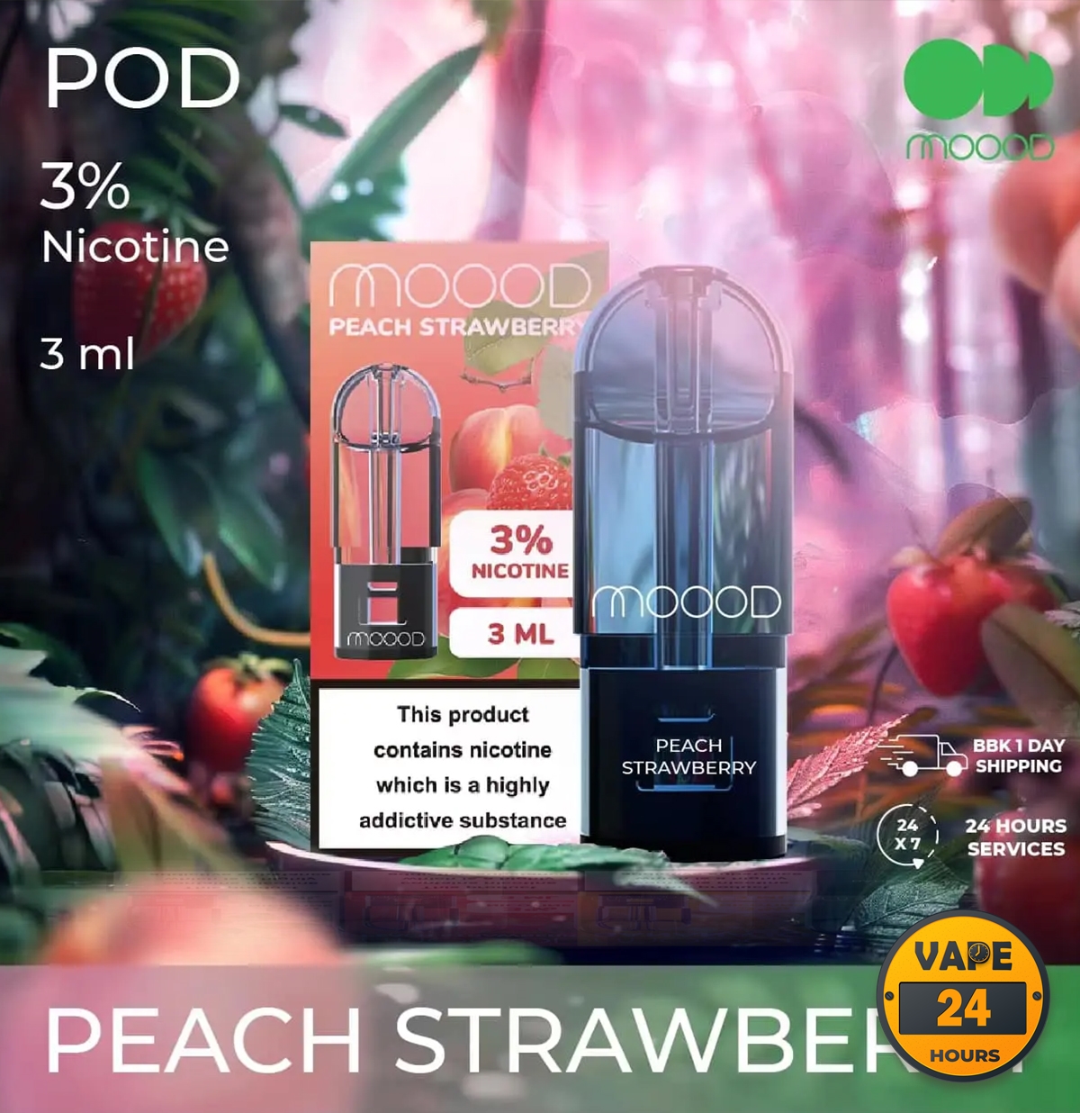 หัว Moood Pod 3ml ราคาถูก พร้อมส่ง กทม. ด่วน