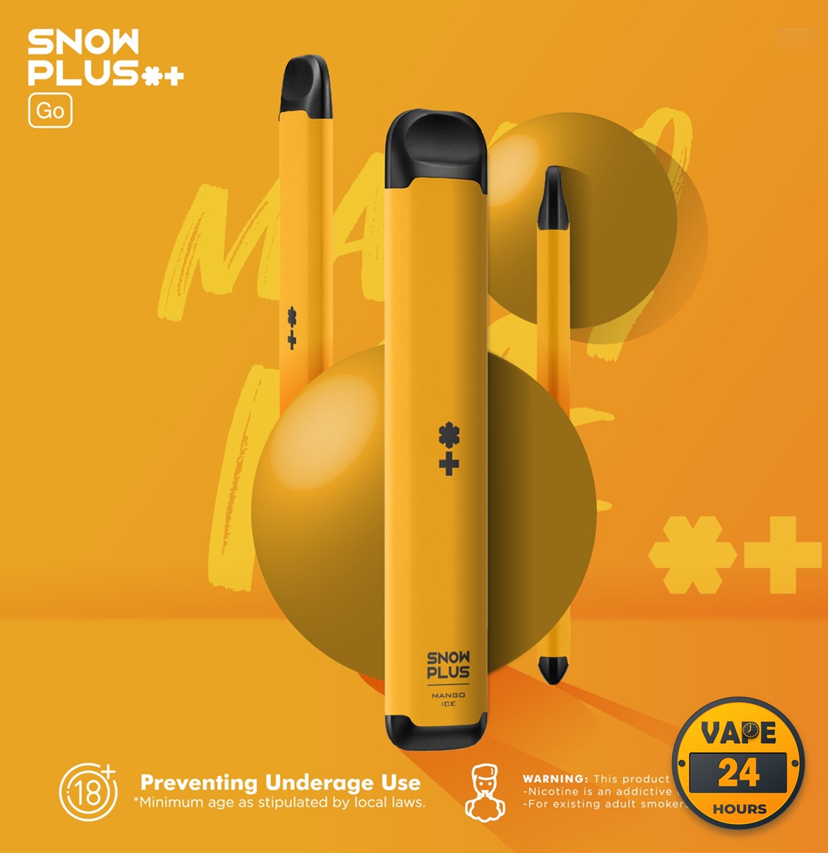 SNOW PLUS GO 350 PUFFS สั่งเลย พอตใช้แล้วทิ้ง ราคาถูก
